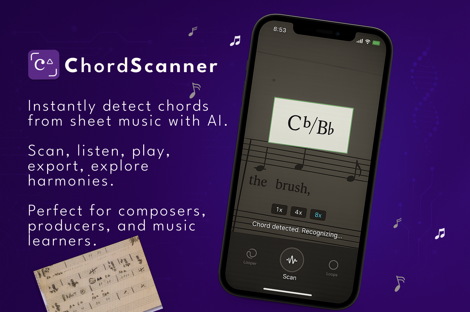 ChordScanner - AI Chord Recognition